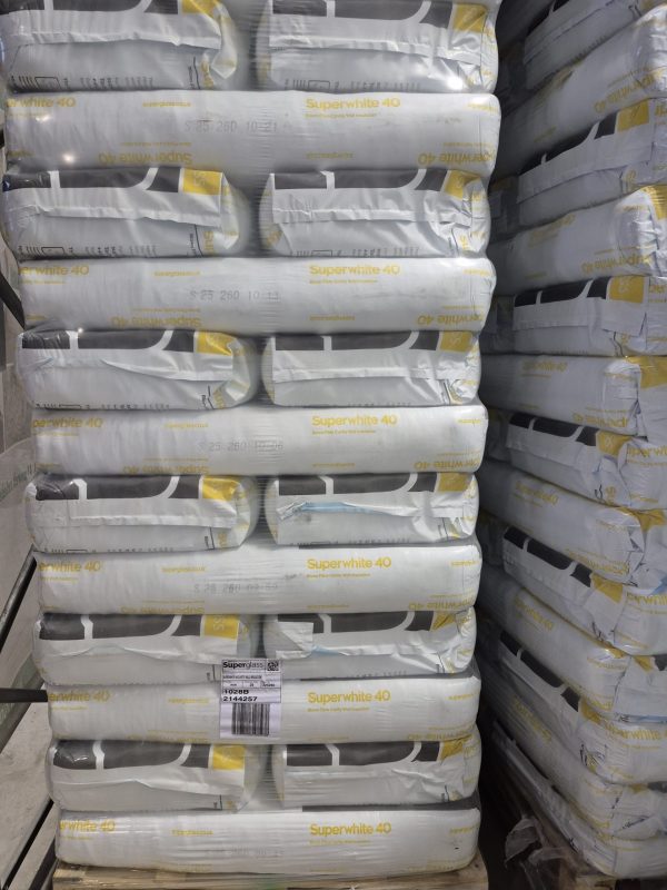 Palet de lana mineral Superglass Superwhite 40 - 24 sacos